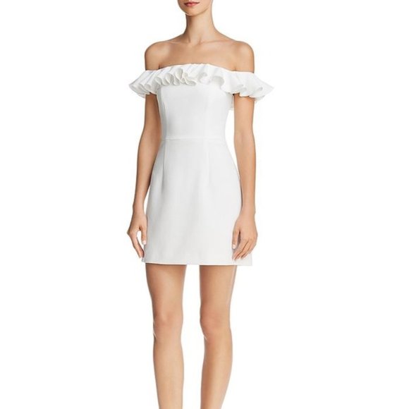 French Connection | Dresses | French Connection Ruffle Sleeve Mini ...